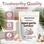 Easy to swallow aged garlic softgels