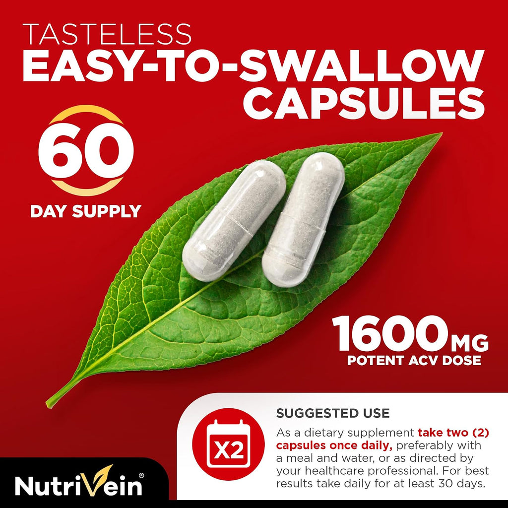 easy-to-swallow apple cider vinegar capsules