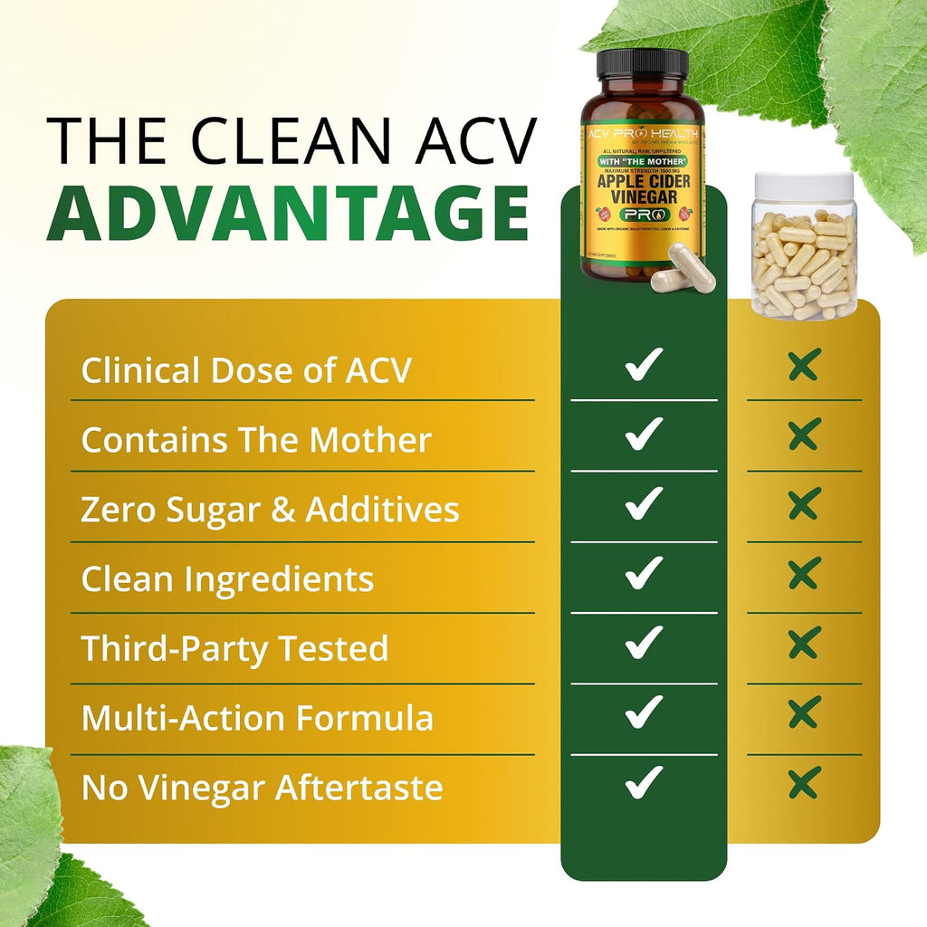 easy-to-swallow apple cider vinegar capsules