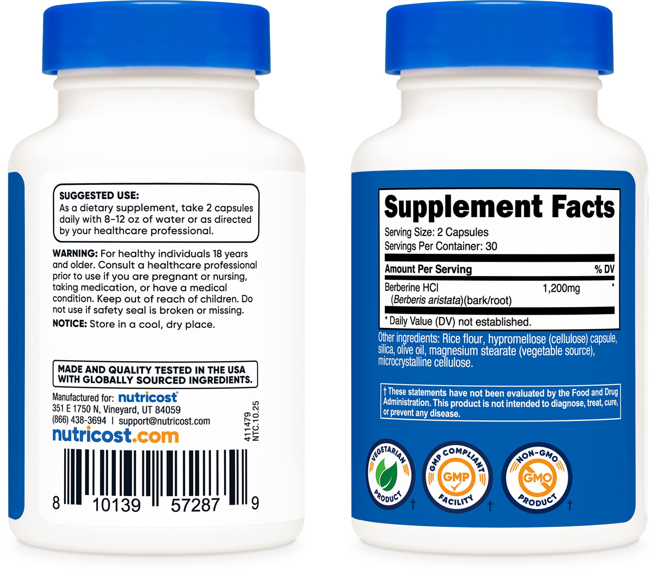 easy-to-swallow berberine capsules