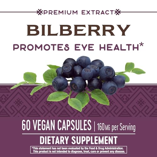 easy-to-swallow bilberry capsules