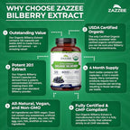 easy-to-swallow bilberry capsules
