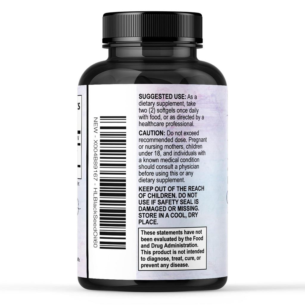 easy-to-swallow black cumin softgels