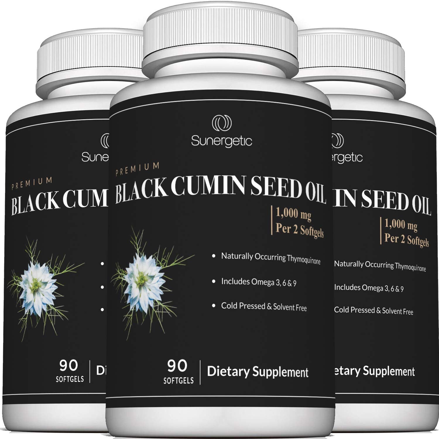 easy-to-swallow black seed oil softgels