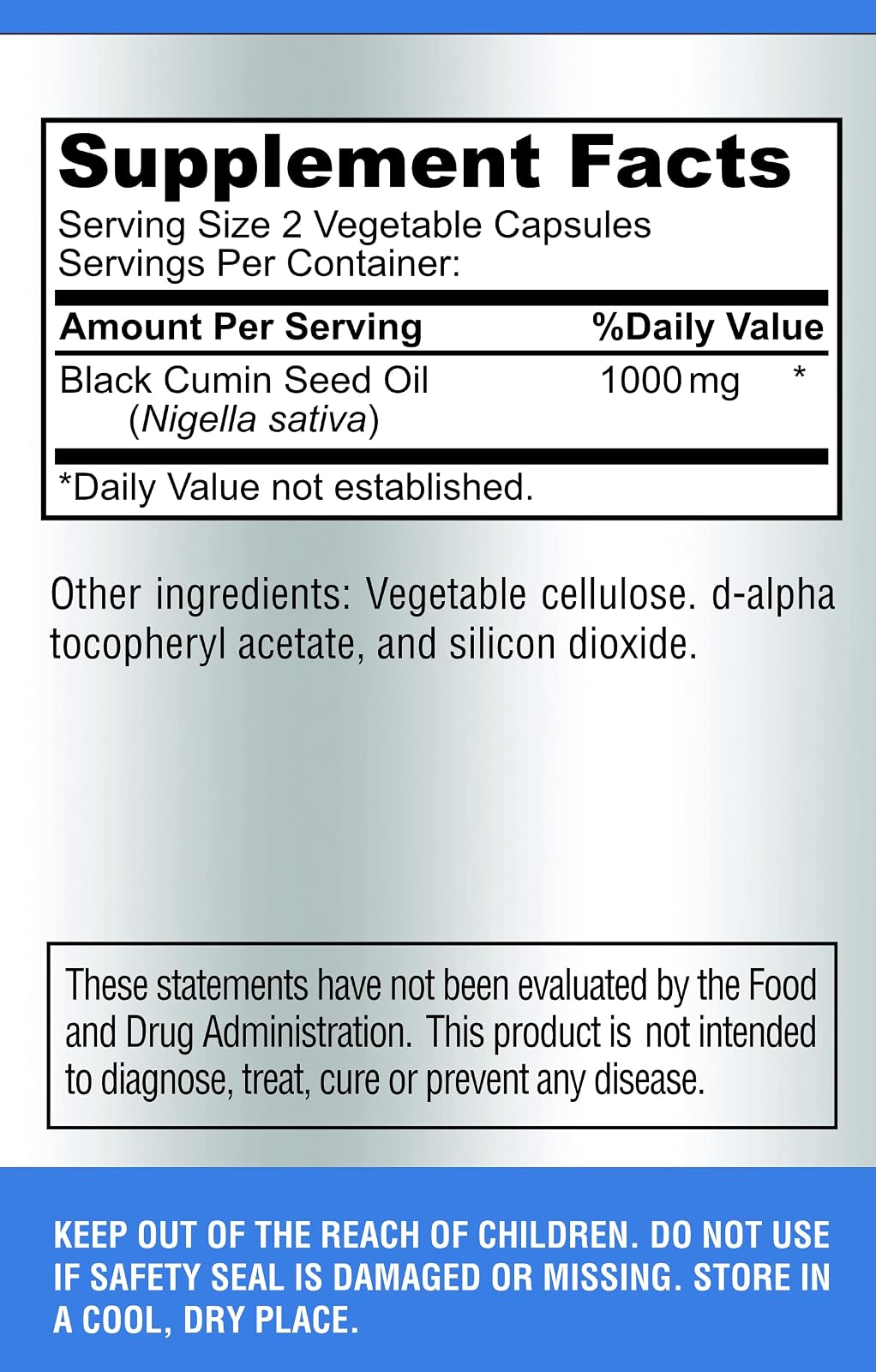 easy to swallow black seed oil