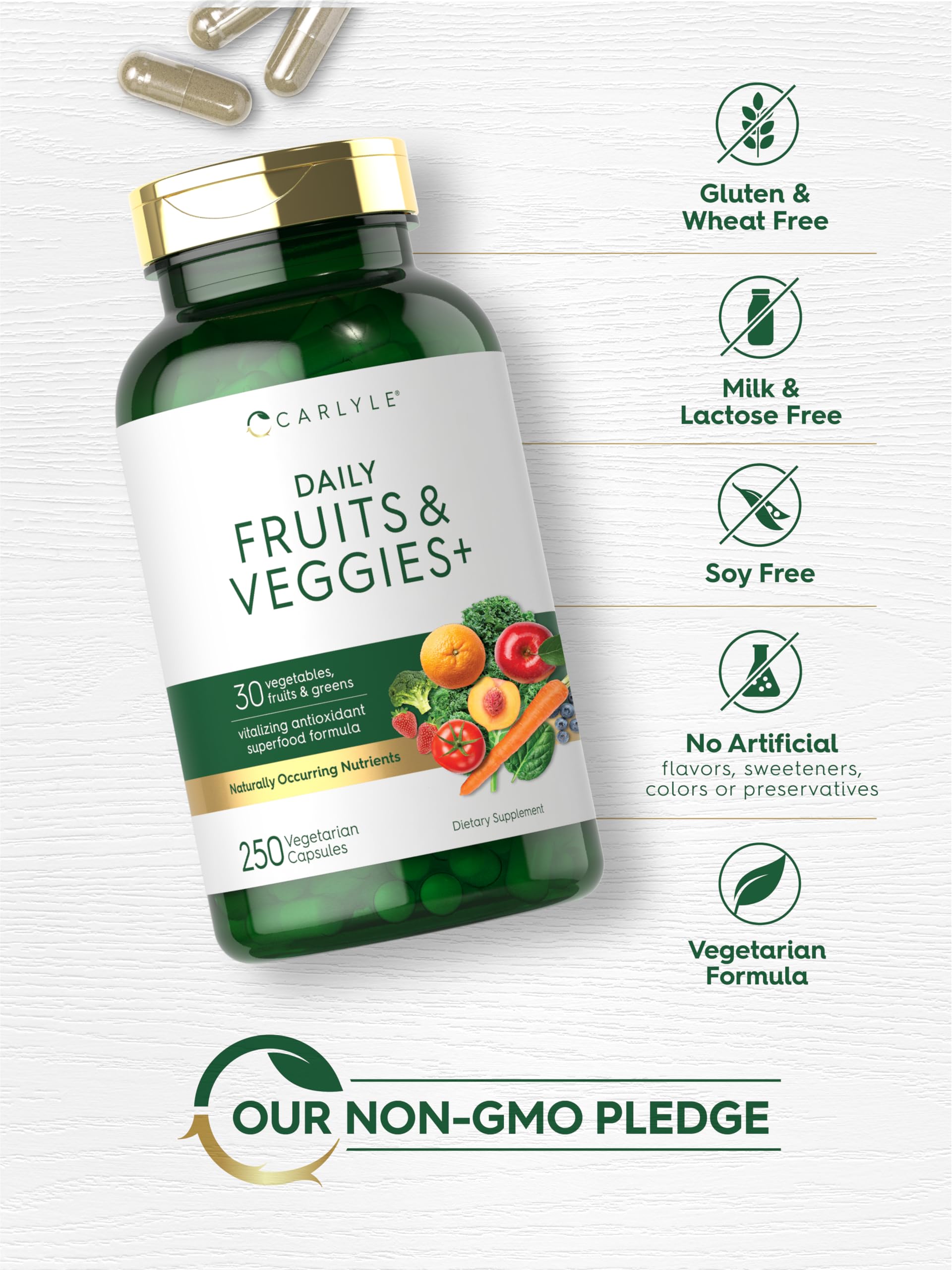 Easy-to-swallow blended vitamin capsules