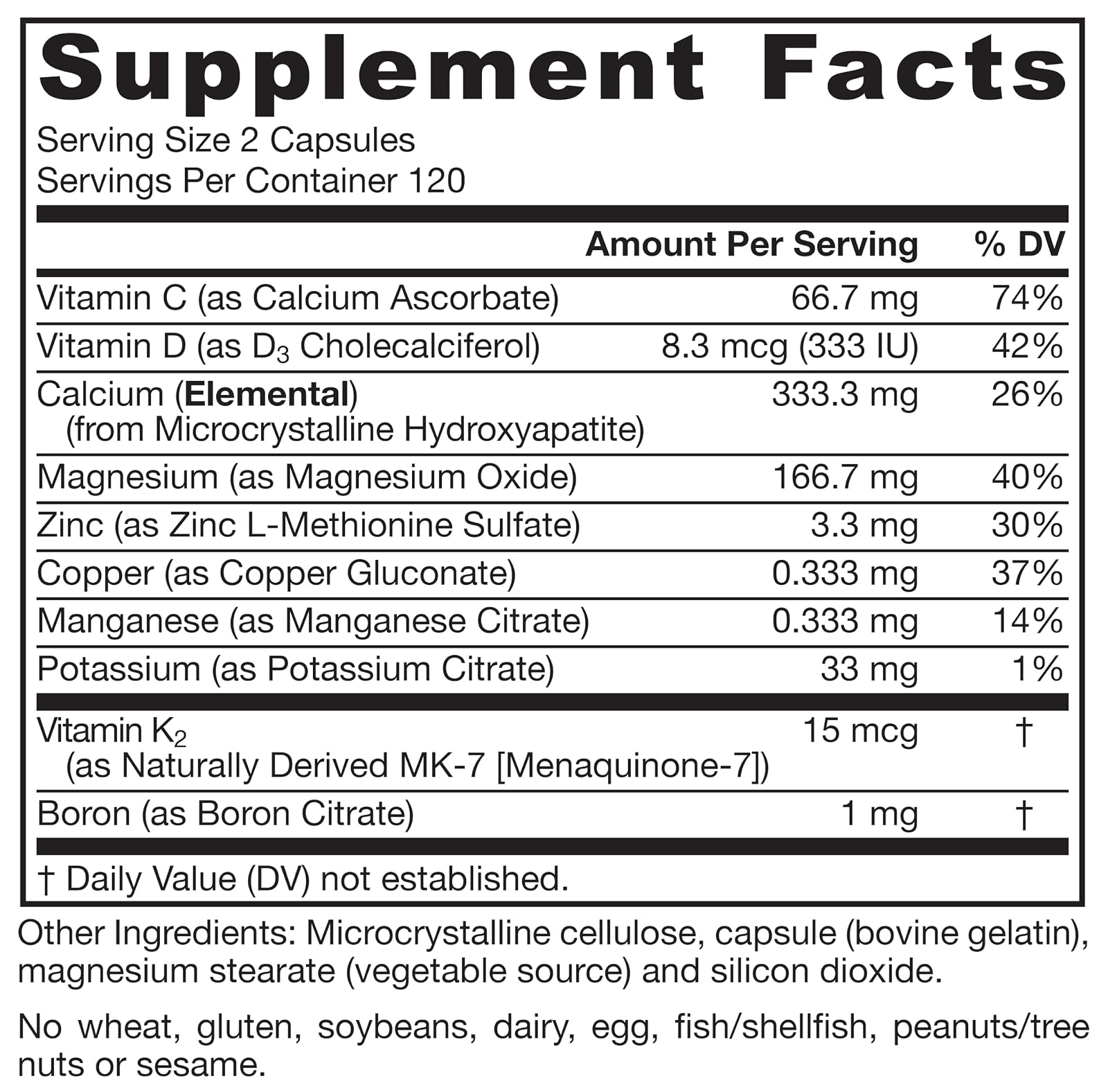 easy-to-swallow BoneUp capsules