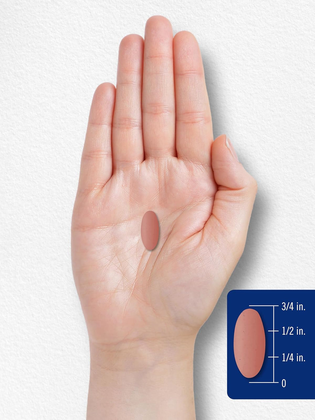 Easy to swallow calcium caplets