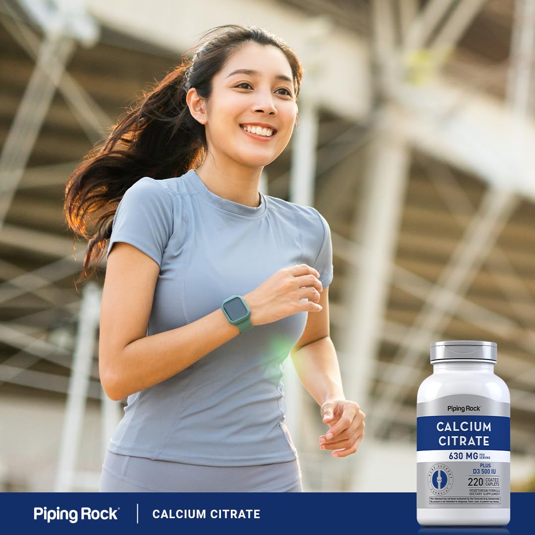 Easy-to-swallow calcium caplets