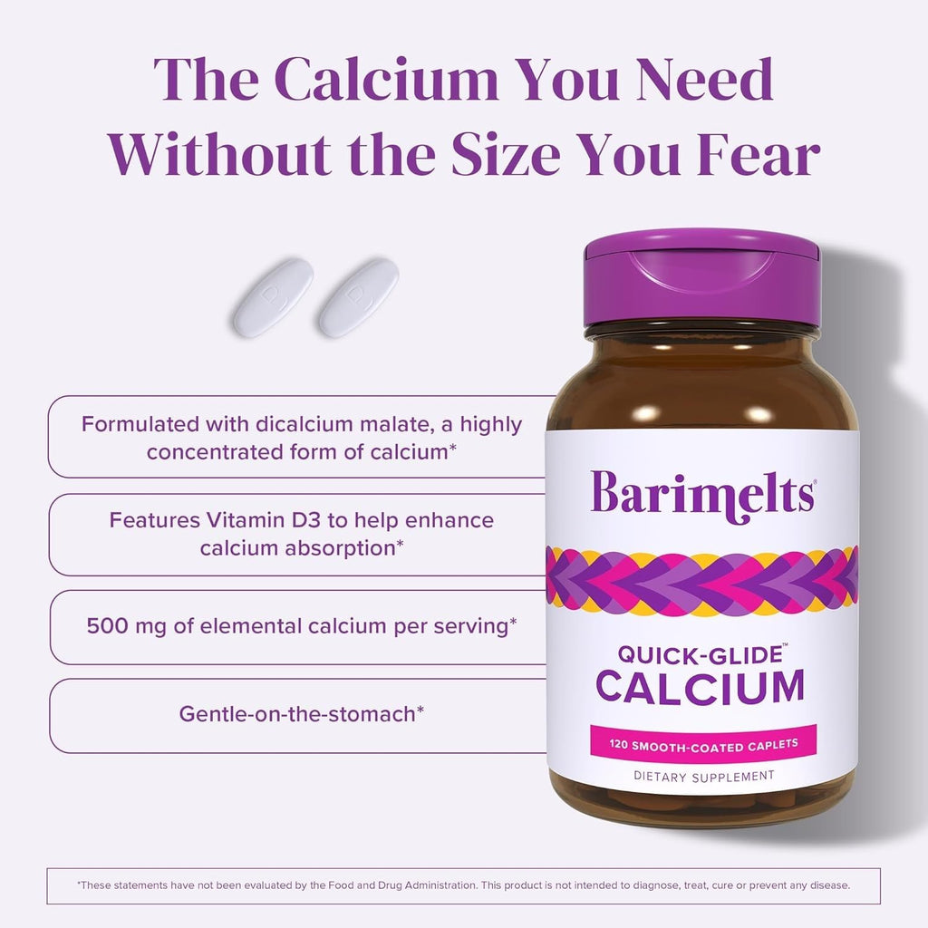 easy-to-swallow calcium caplets