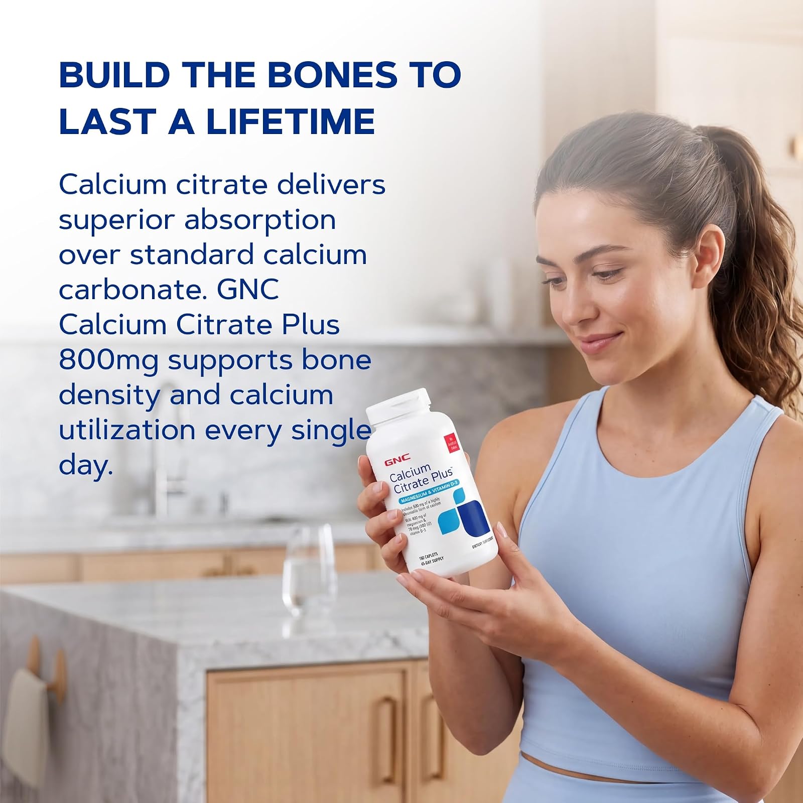 easy-to-swallow calcium caplets