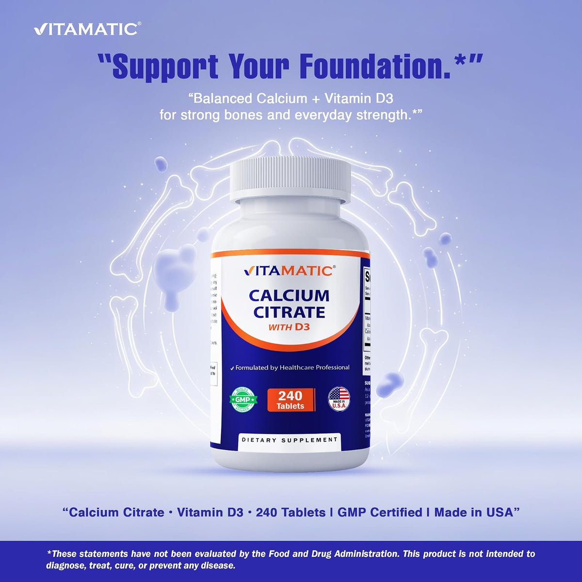 Easy-to-swallow calcium citrate