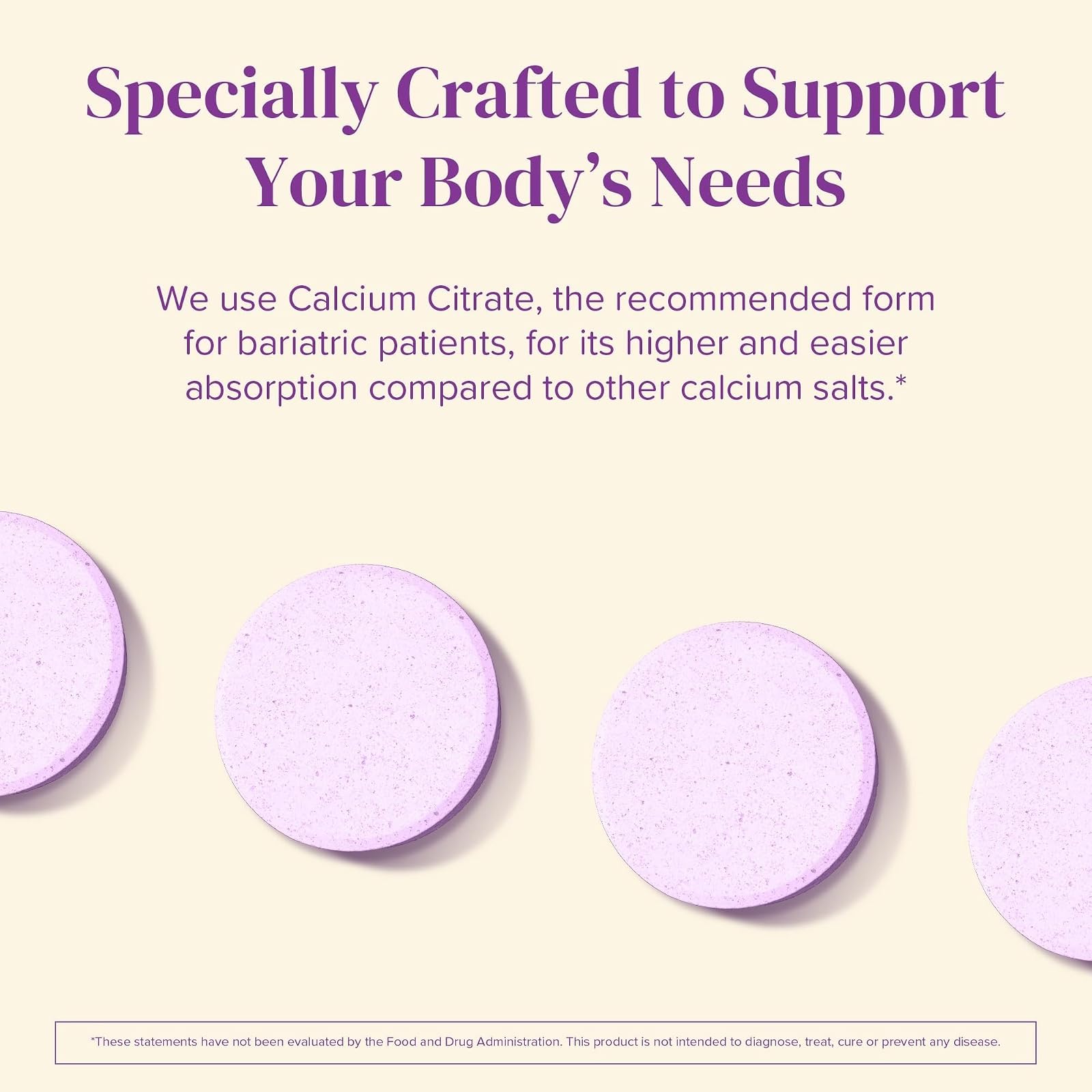 easy to swallow calcium tablets