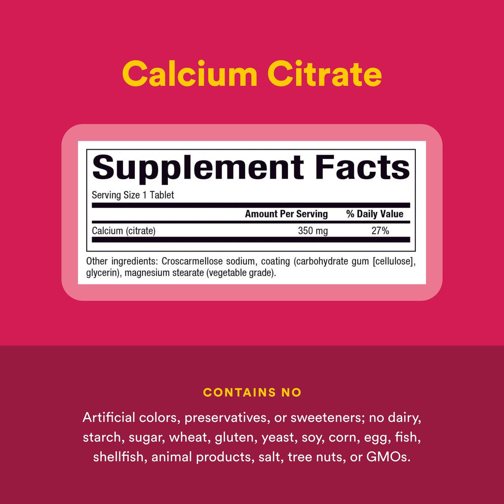 easy-to-swallow calcium tablets