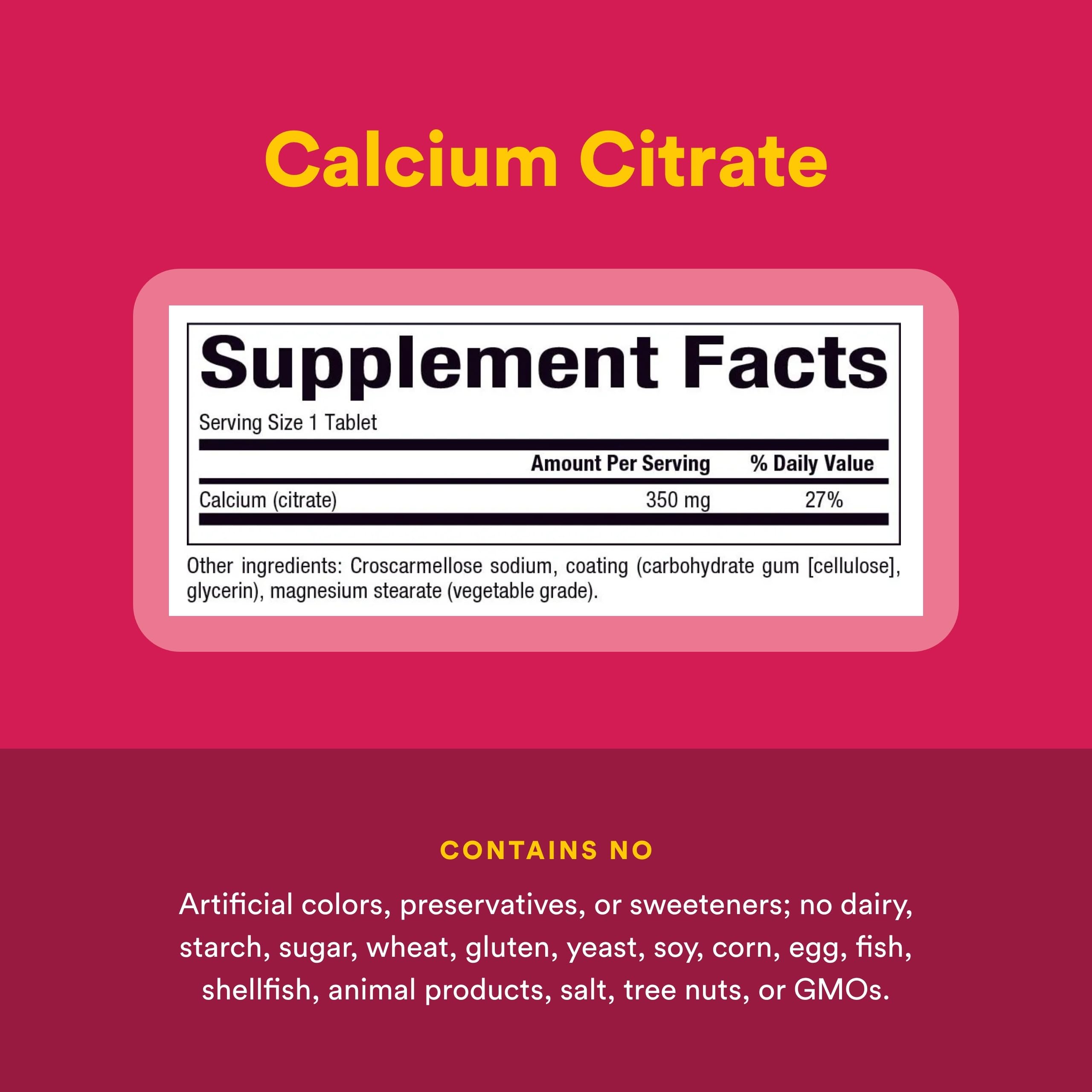 easy-to-swallow calcium tablets