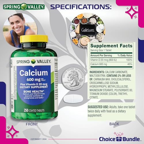 easy-to-swallow calcium vitamin tablets