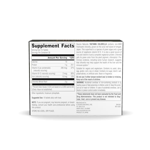 easy-to-swallow chlorella tablets