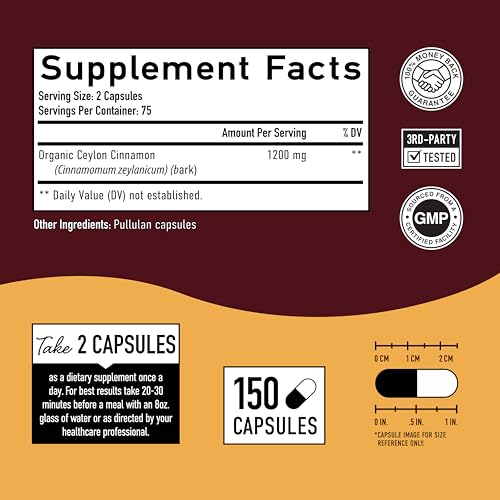 easy-to-swallow cinnamon capsule formula