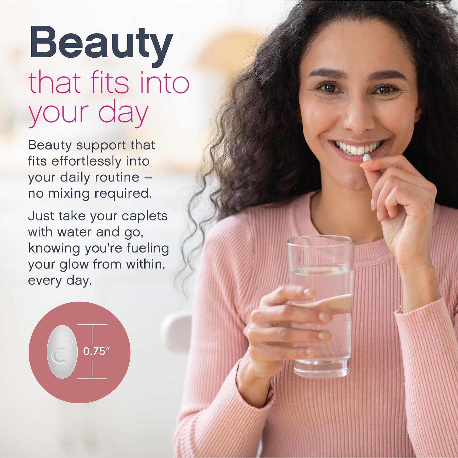 easy-to-swallow collagen caplets