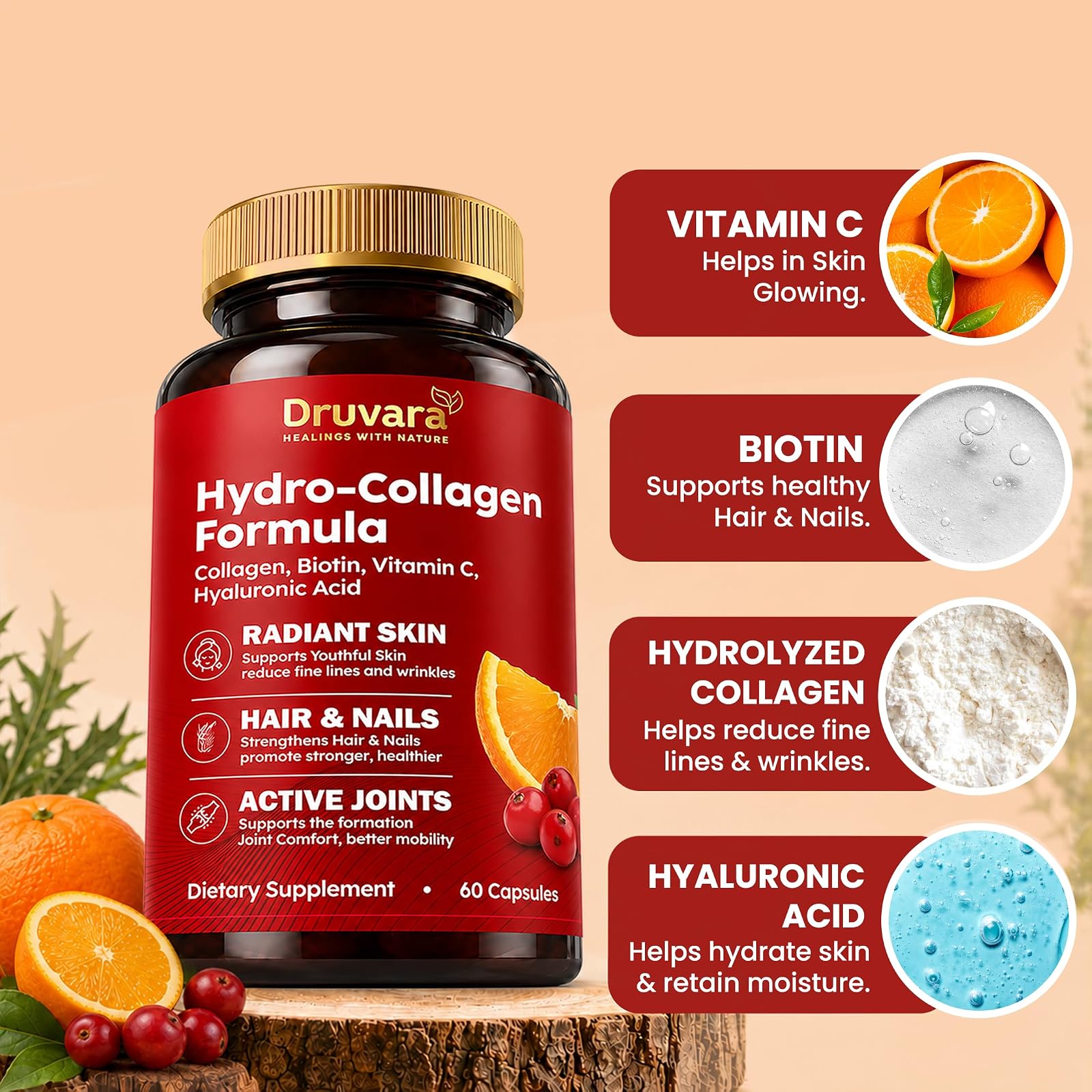 Easy to swallow collagen capsules