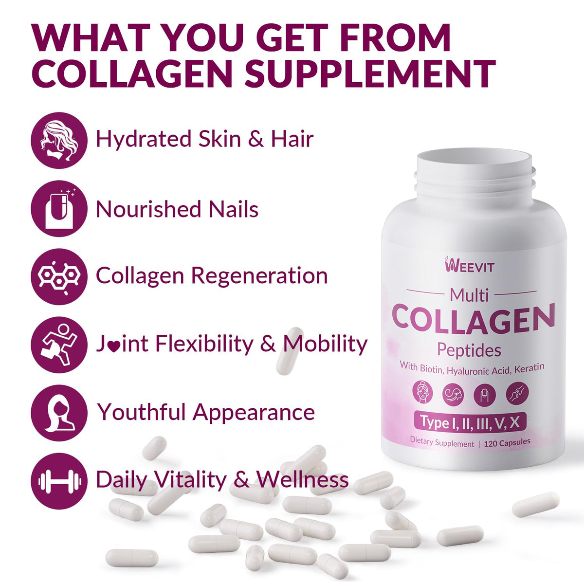 easy to swallow collagen capsules