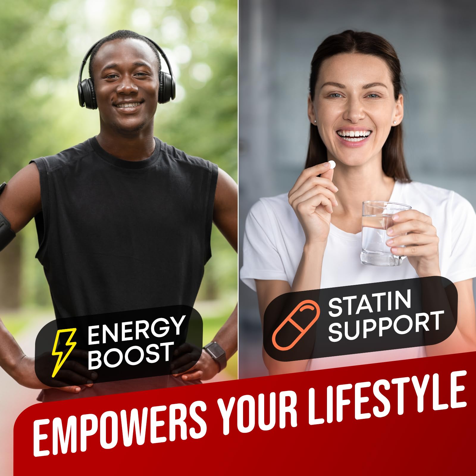 easy to swallow CoQ10 softgels