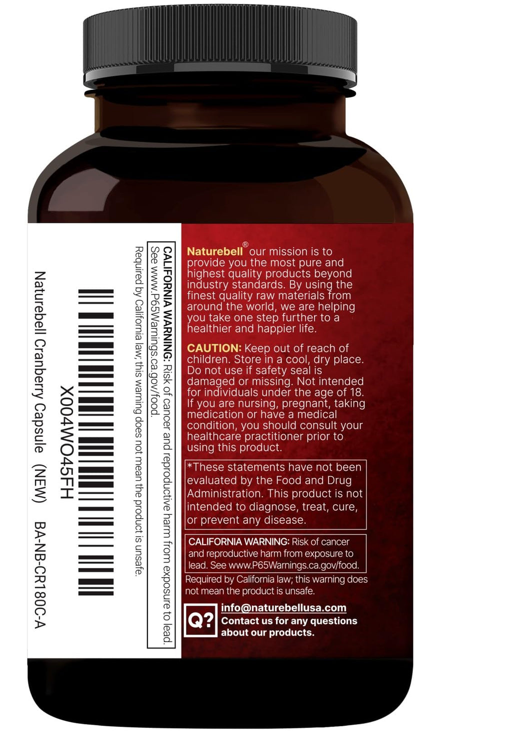 easy-to-swallow cranberry capsules