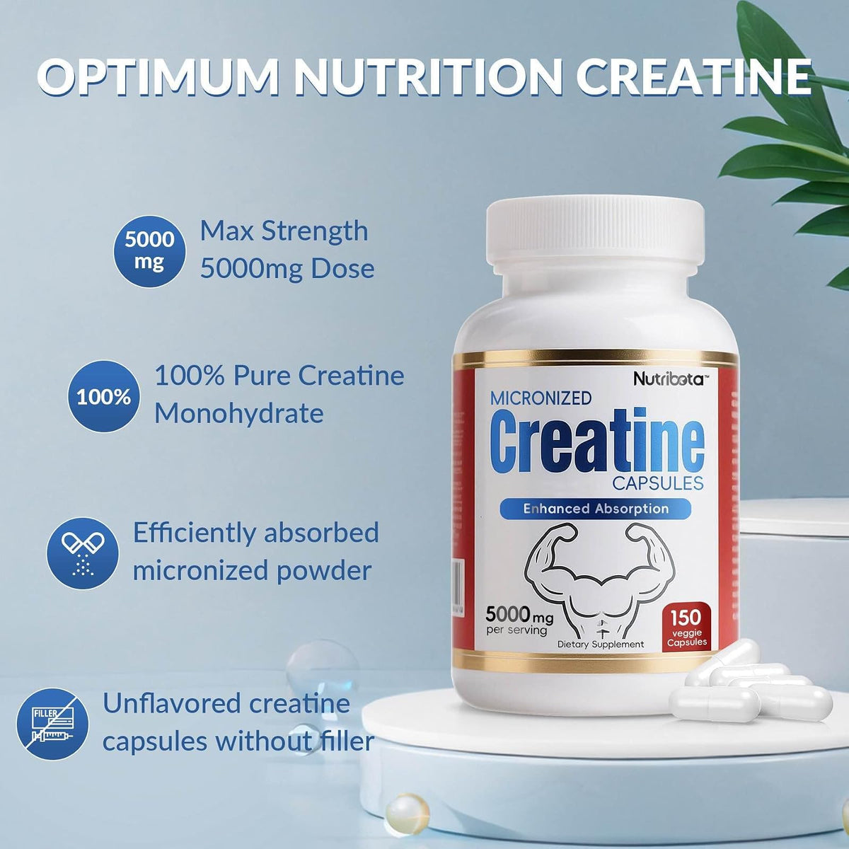 Easy-to-swallow creatine capsules