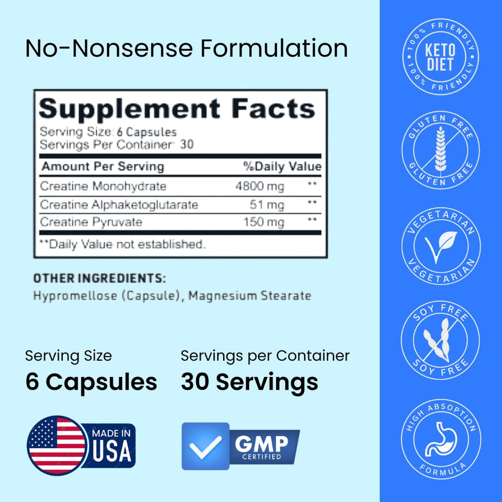 easy-to-swallow creatine capsules
