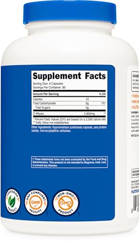 easy-to-swallow D-Ribose capsules