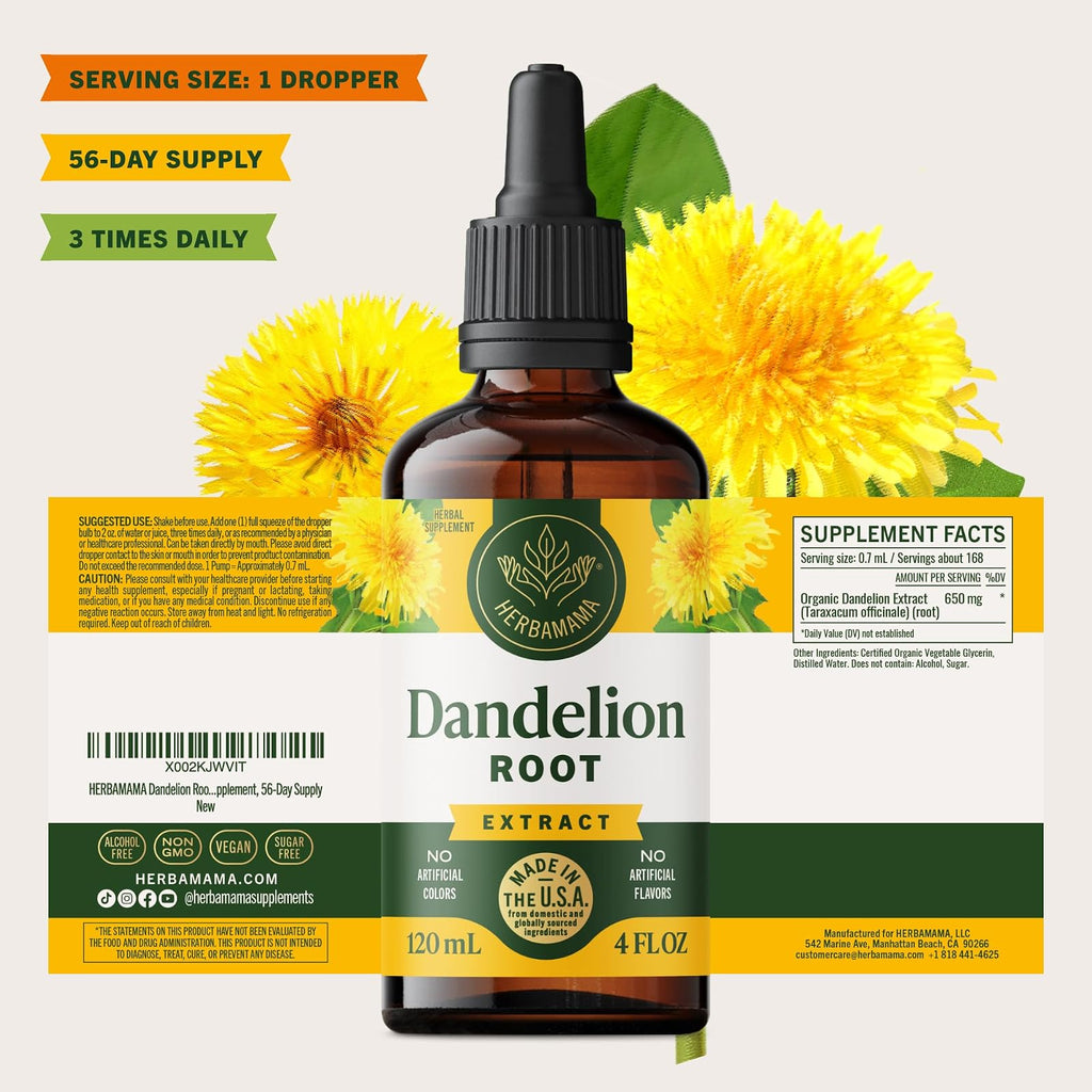 easy-to-swallow dandelion capsules