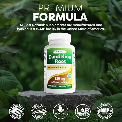 easy-to-swallow dandelion root capsules