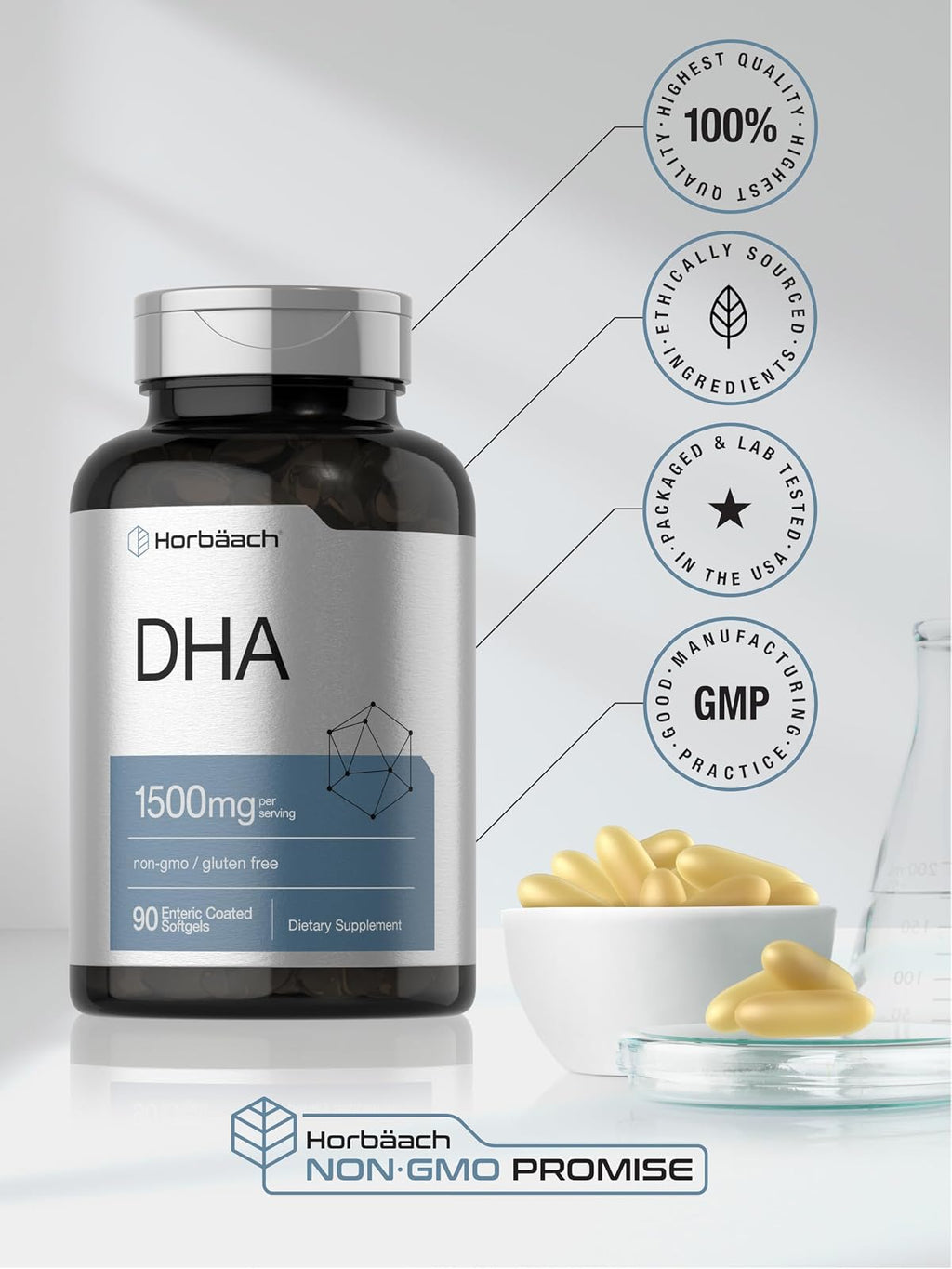 easy-to-swallow DHA capsules