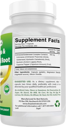 easy-to-swallow echinacea herbal capsules