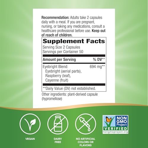 easy-to-swallow Eyebright capsules