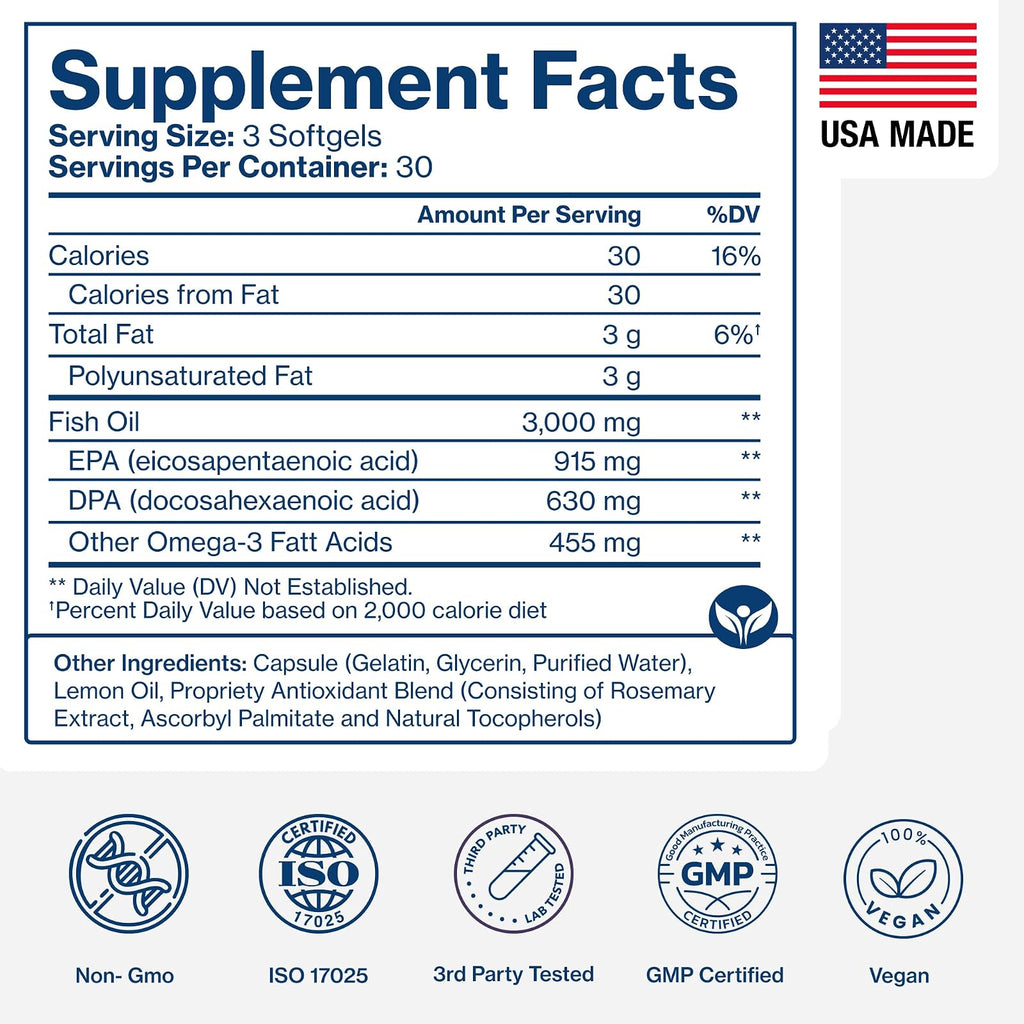 easy-to-swallow fish oil softgels