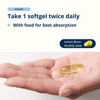 Easy-to-swallow fish oil softgels