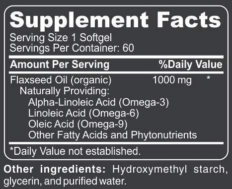 easy-to-swallow flax seed oil softgels