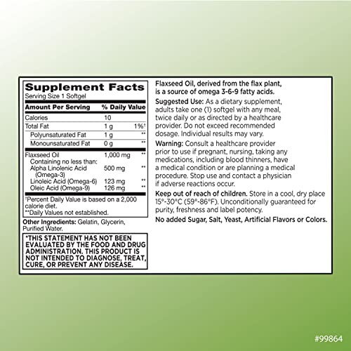 easy to swallow flax seed oil