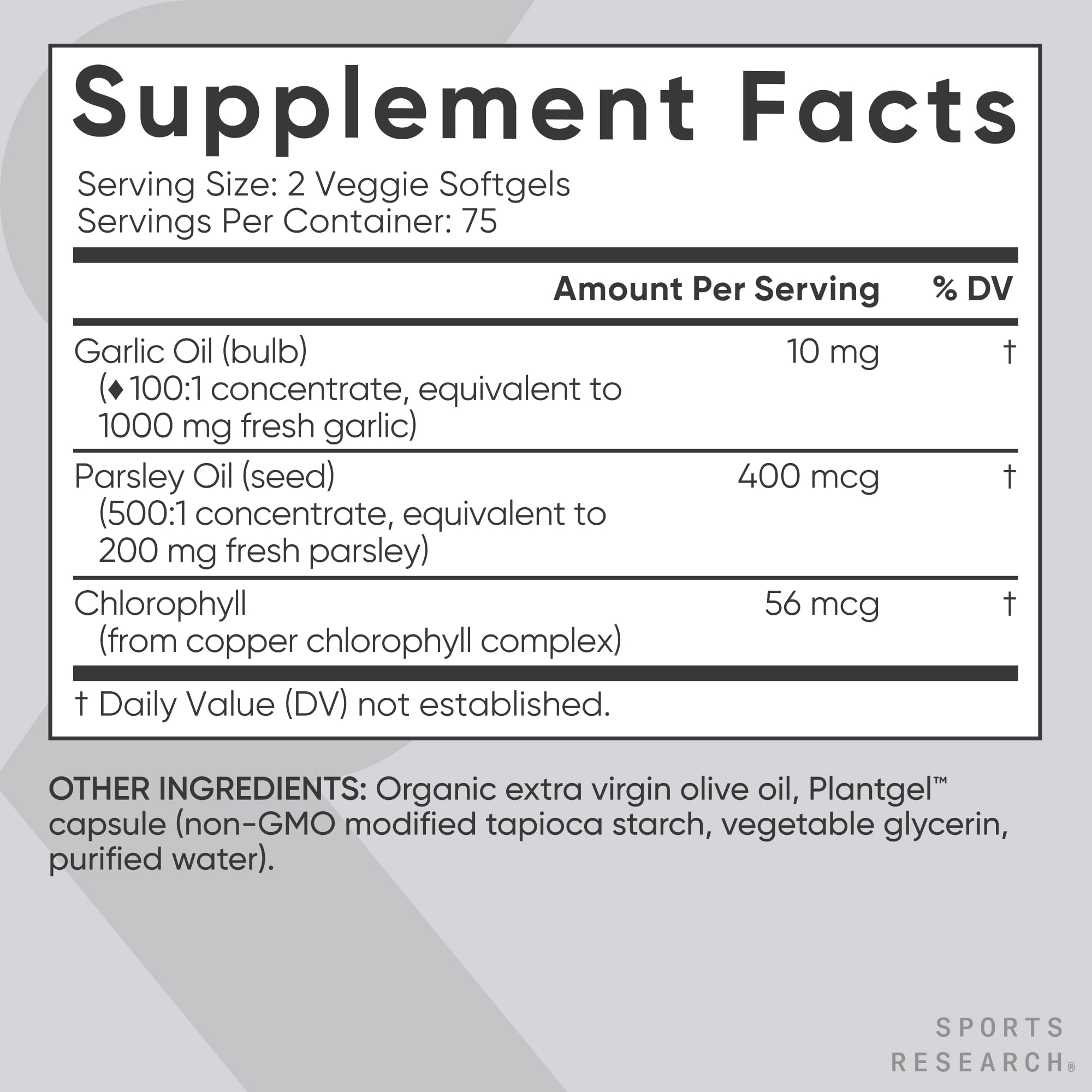 easy-to-swallow garlic plantgel capsules