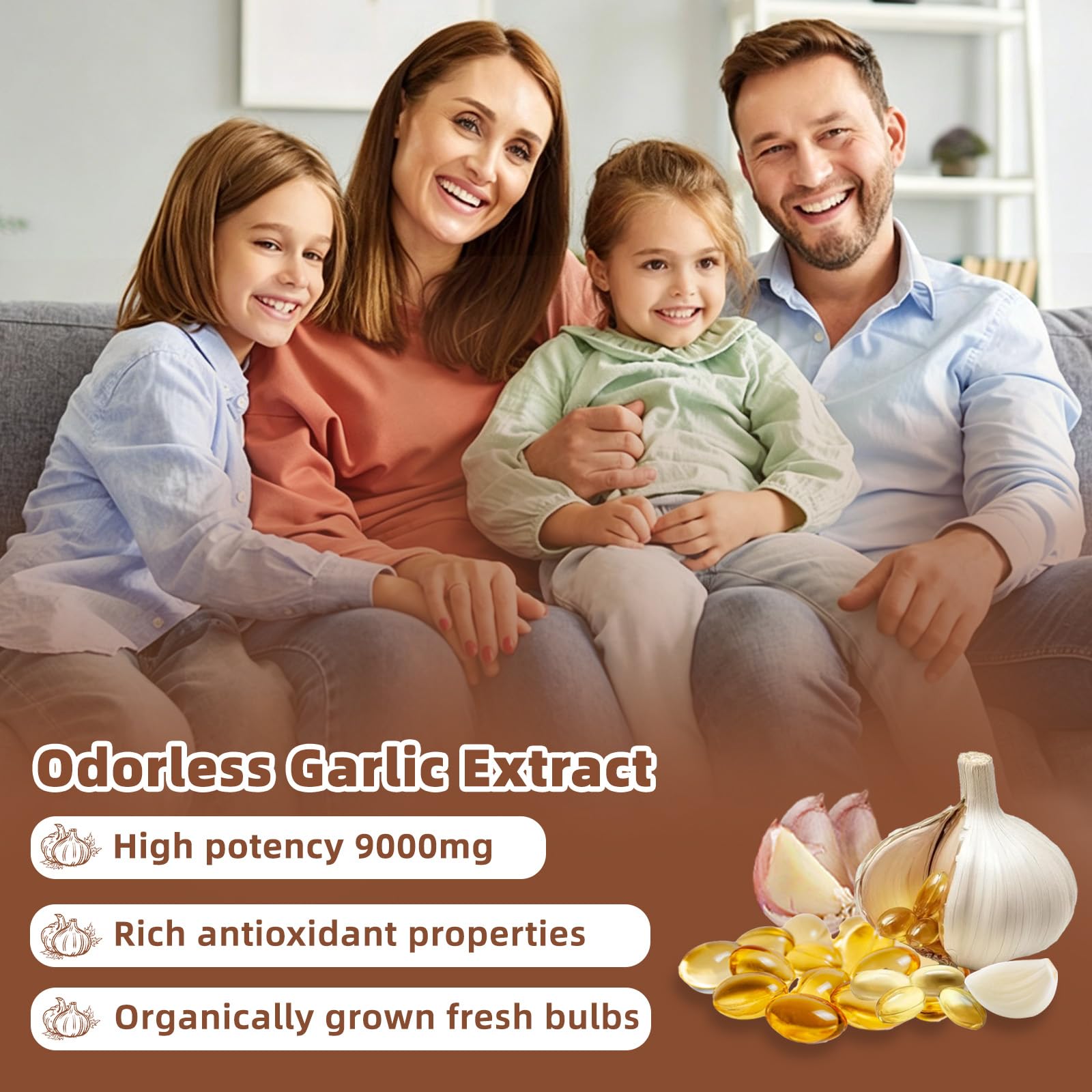 easy to swallow garlic softgels