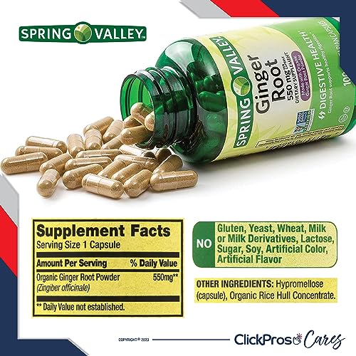 easy-to-swallow ginger capsules for adults