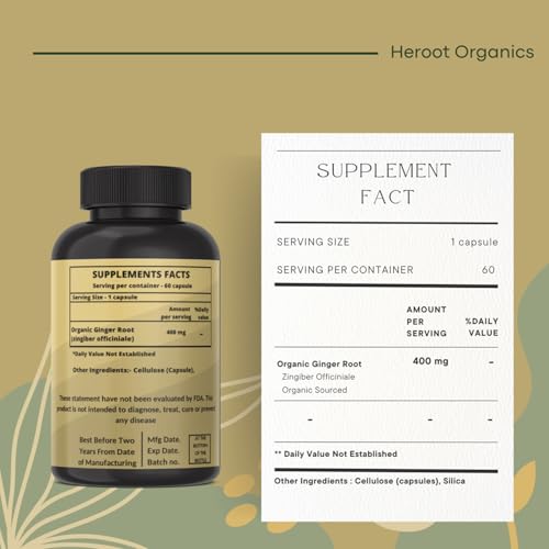 easy to swallow ginger capsules