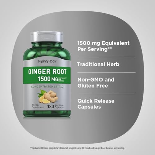 easy-to-swallow ginger powder capsules