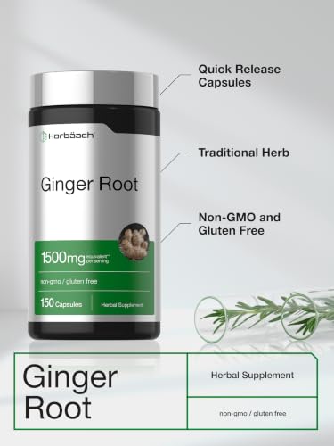 easy-to-swallow ginger root capsules