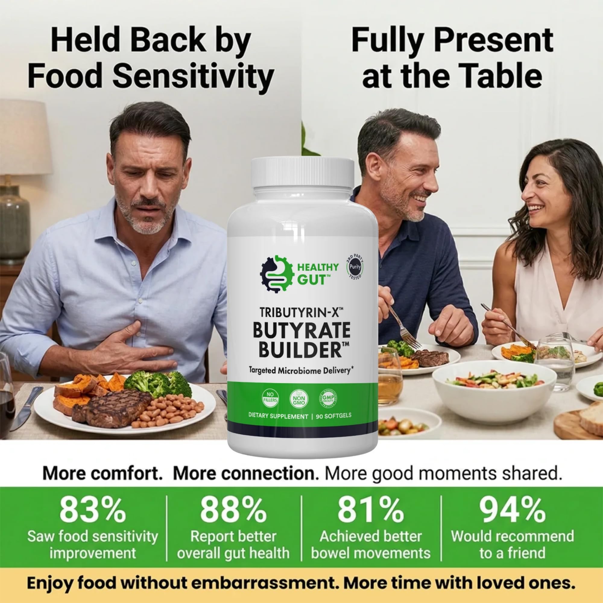 easy to swallow gut health softgels