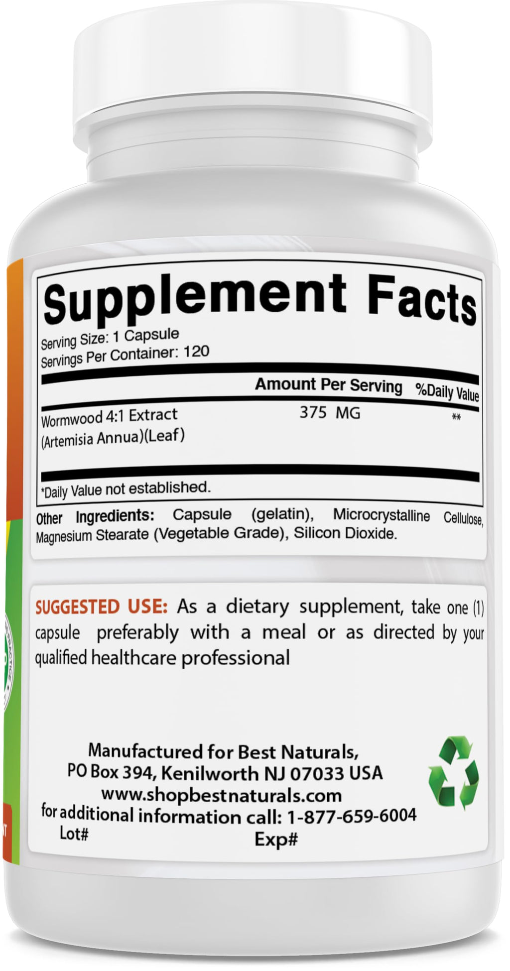 easy-to-swallow herbal supplement capsules