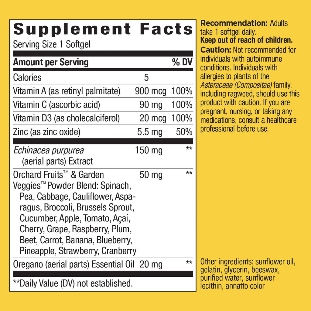 easy-to-swallow immune support softgels