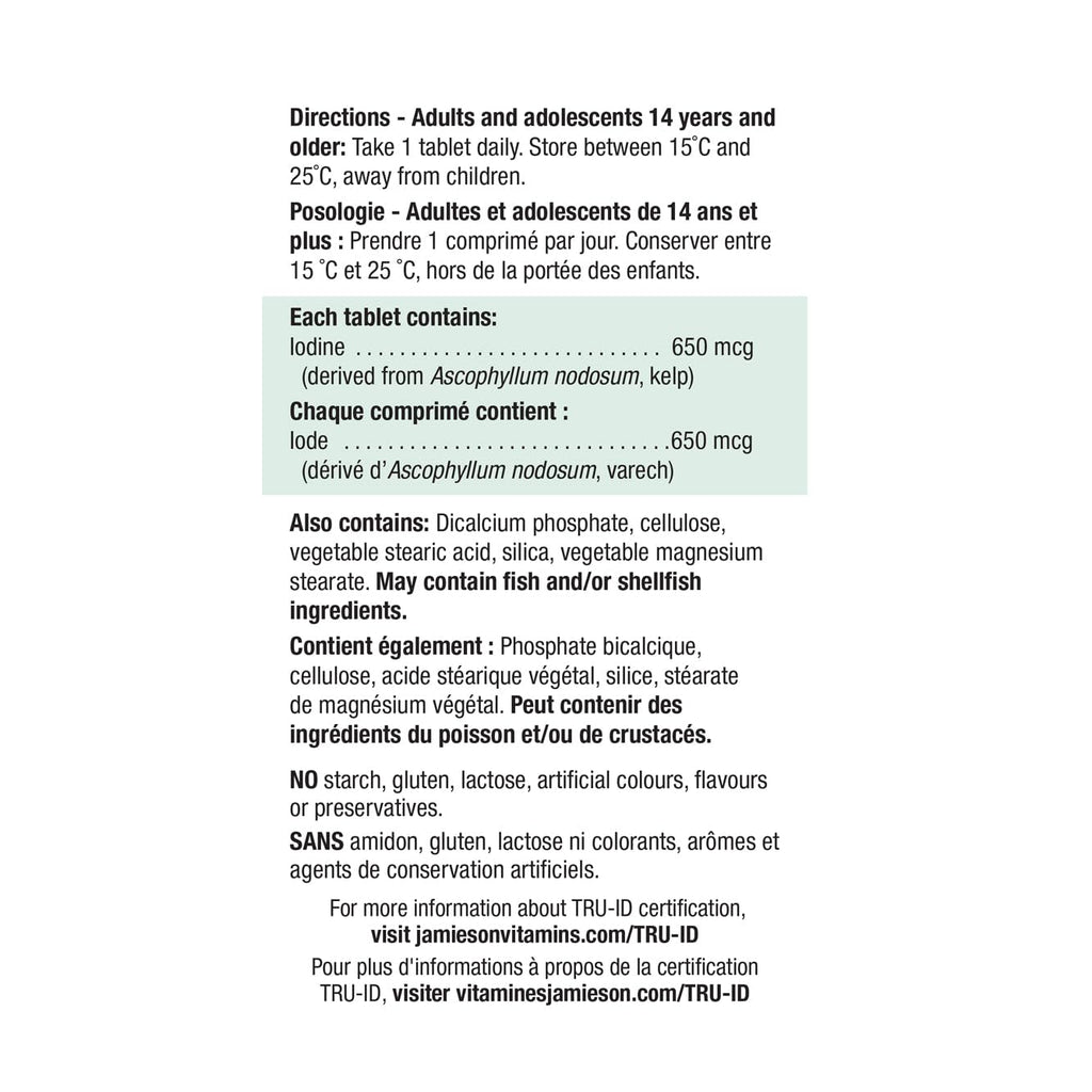 easy-to-swallow iodine capsules