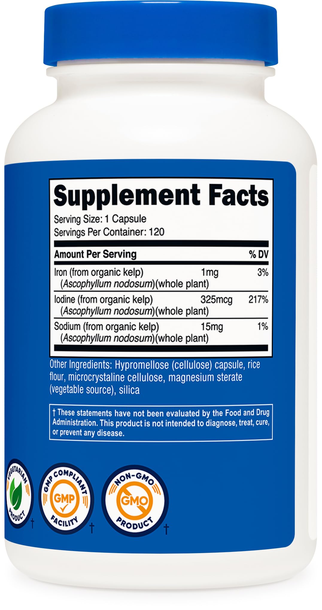 Easy-to-swallow iodine supplement capsules